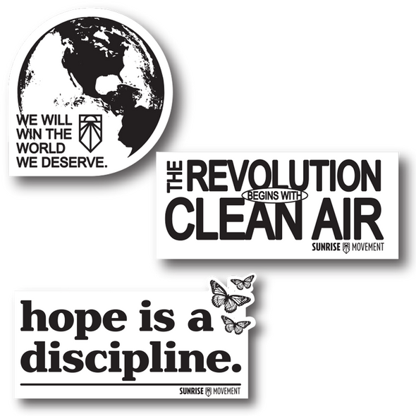 New 2" Die Cut Stickers Pack – Sunrise Movement